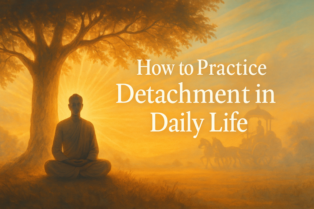 How to Practice Detachment in Daily Life – Lessons from the Bhagavad Gita - Bhagavad Gita Wisdom